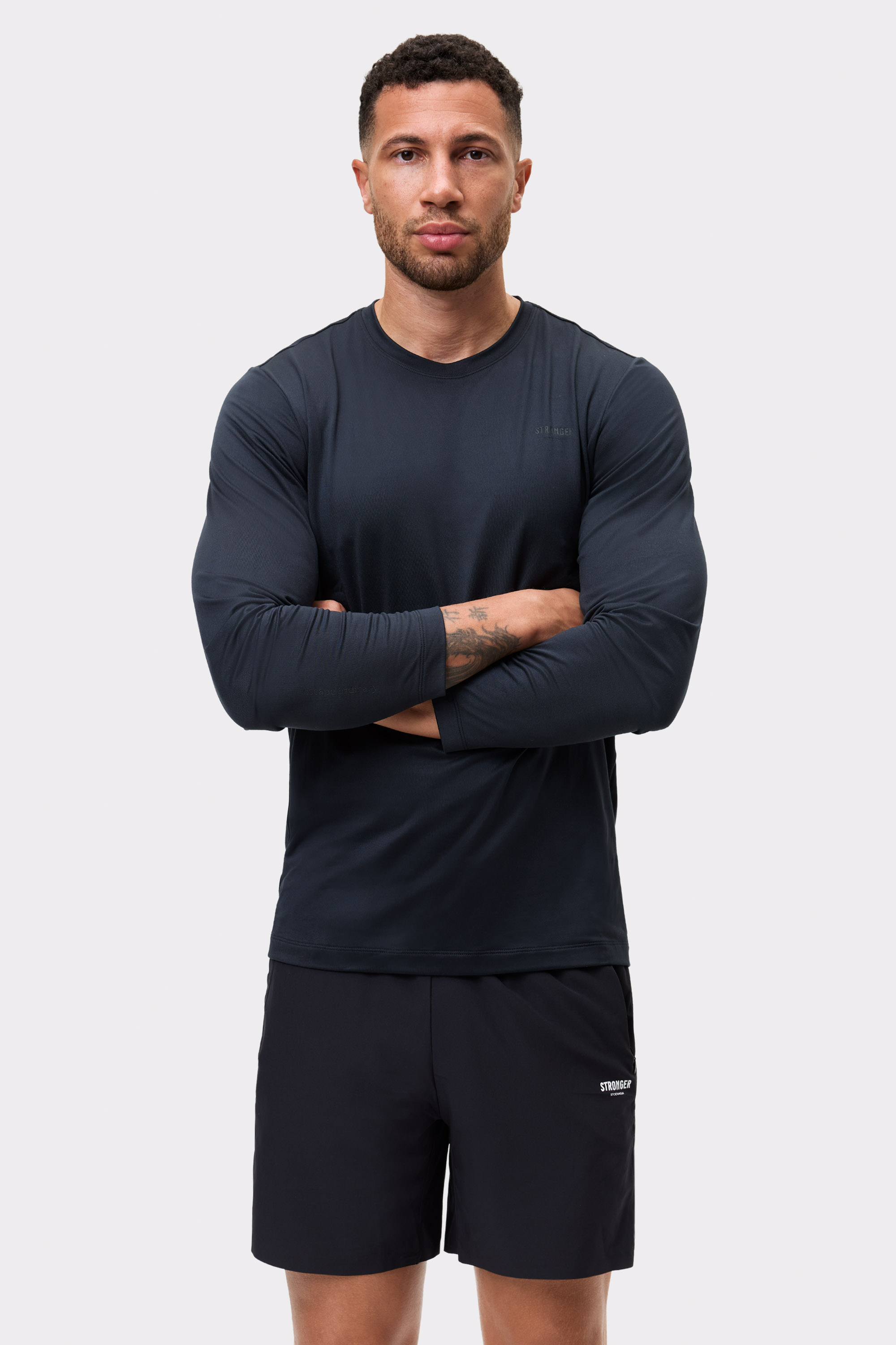 Training Long Sleeve Black I Quick-Drying I STRONGER